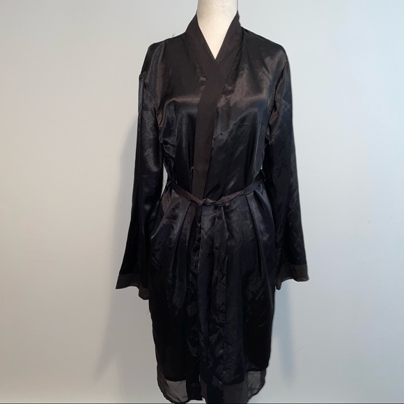 new dance | Intimates & Sleepwear | Black Silk Robe | Poshmark